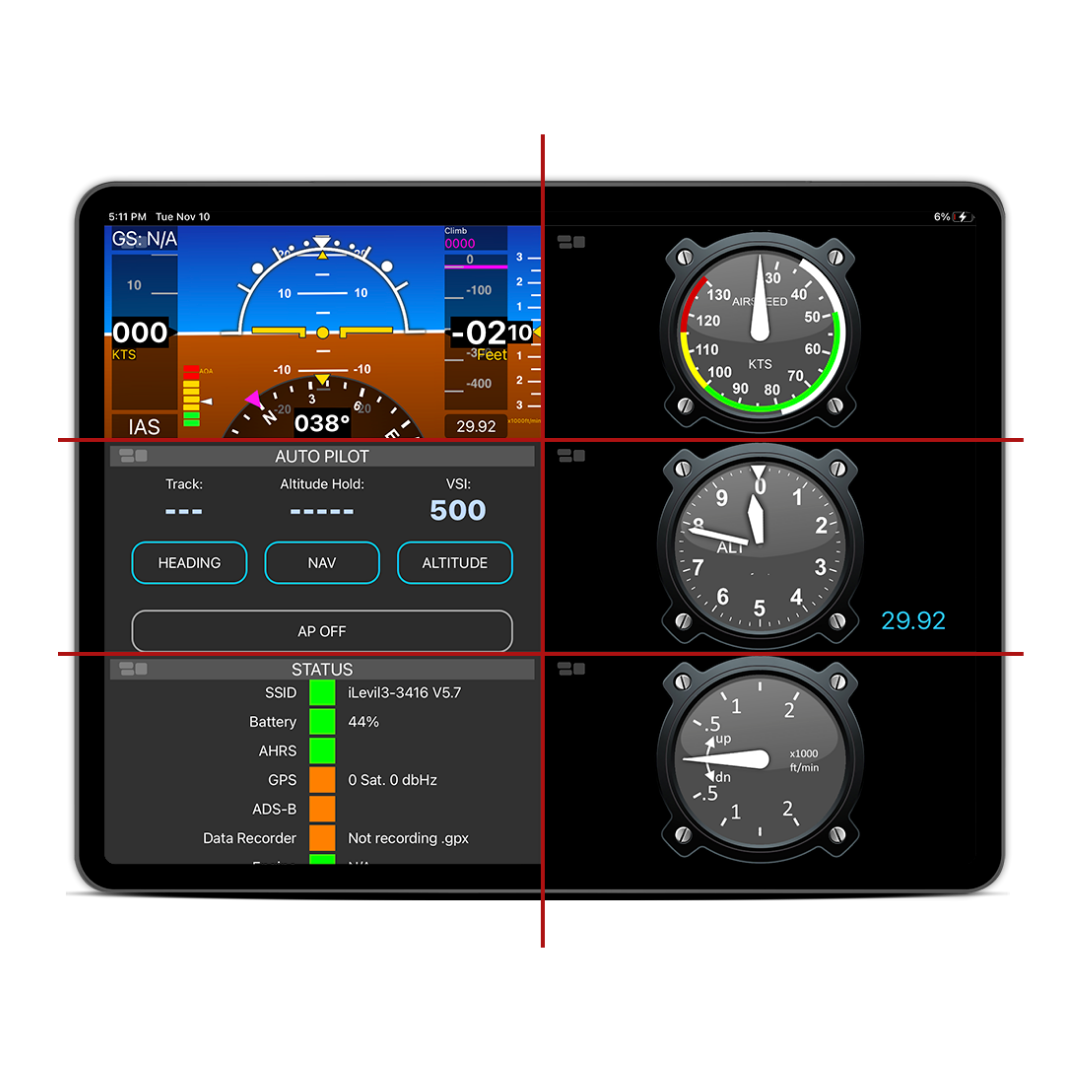 The Levil Aviation App | Customizable Digital Instrument Panel