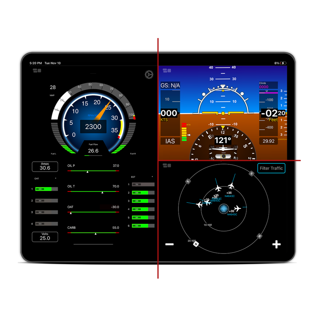 The Levil Aviation App | Customizable Digital Instrument Panel